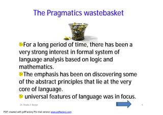 Pragmatics II by Dr. Shadia | PDF