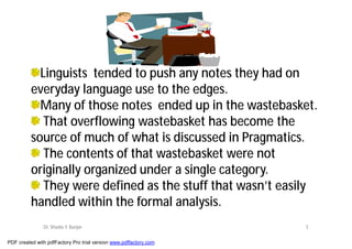 Pragmatics II by Dr. Shadia | PDF