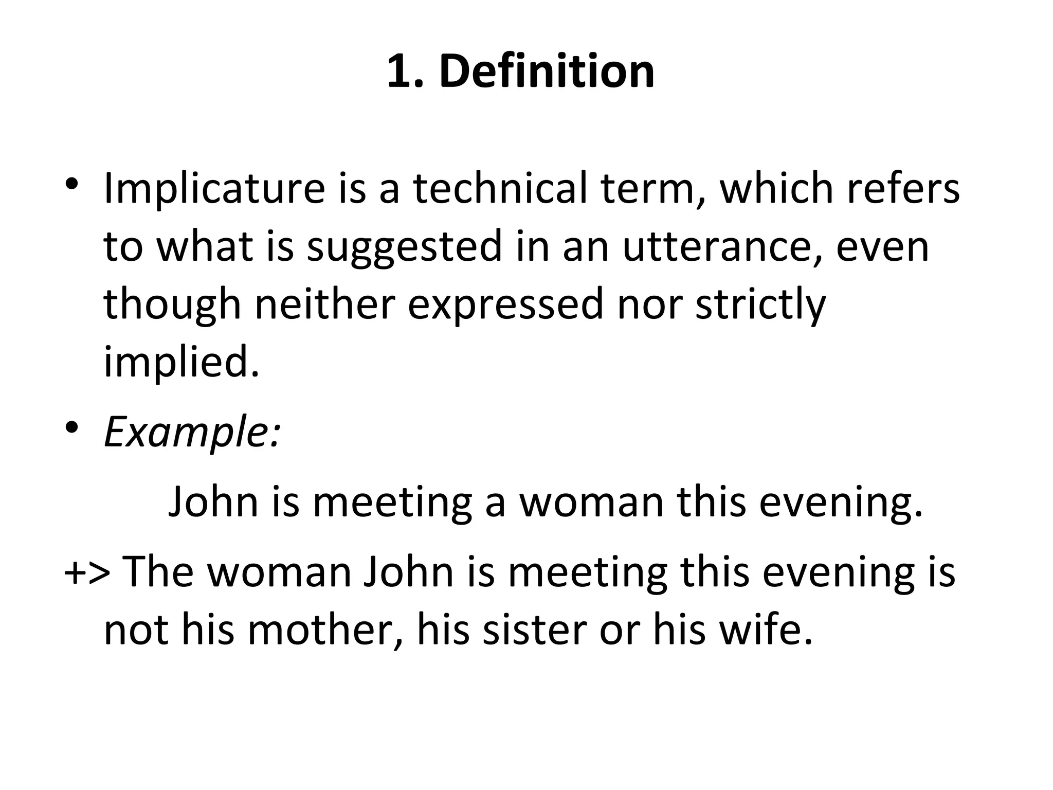 Pragmatics implicature | PPT