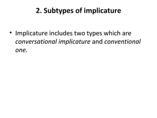Pragmatics implicature | PPT