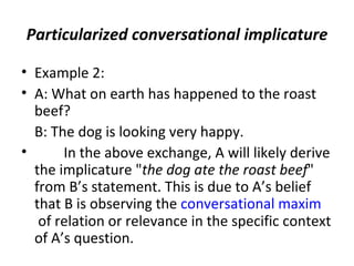 Pragmatics implicature | PPT