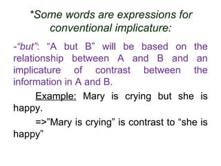 Pragmatics implicature 2 | PPT