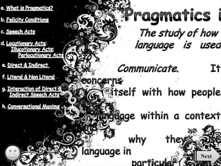 Pragmatics | PPTX