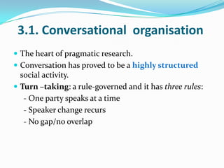 Corpus linguistics and pragmatics | PPTX