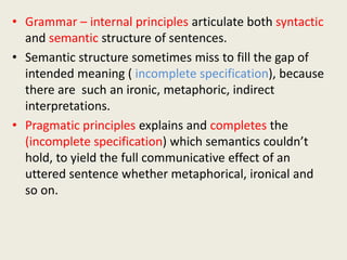Pragmatics presentainon ppt | PPT