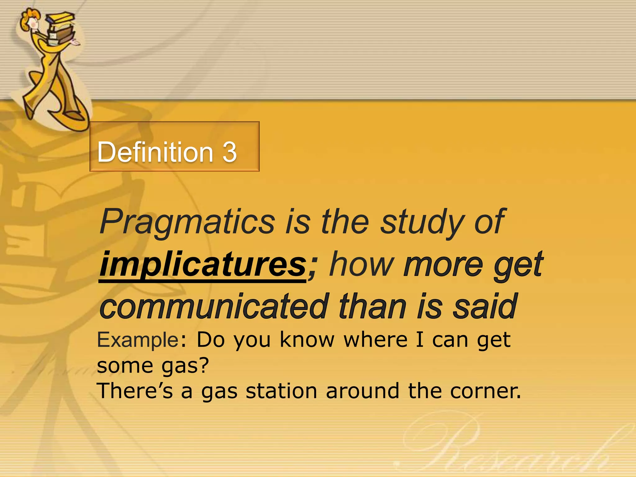 Pragmatics presentation | PPTX
