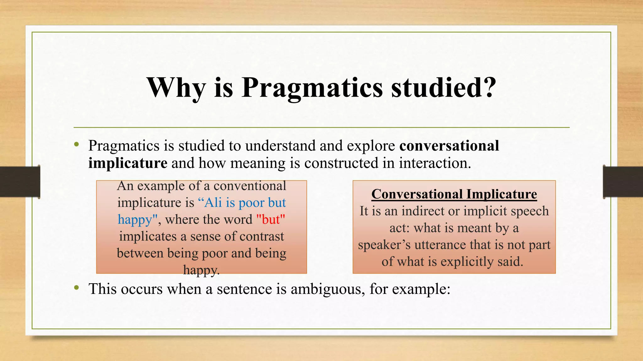 Pragmatics | PPTX