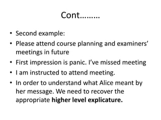 Pragmatics presentation chapter five from the book of peter grundy ...