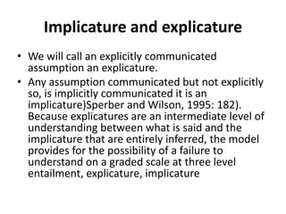 Pragmatics presentation chapter five | PPTX