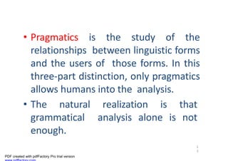 Pragmatics slide 1 | PPT