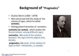 Pragmatics slide 1 | PPT