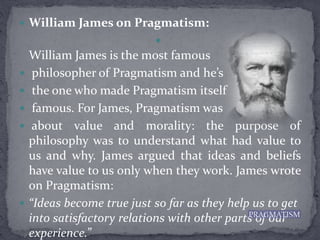 Pragmatism Philosophy | PPTX