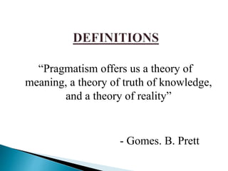 Pragmatic Definition