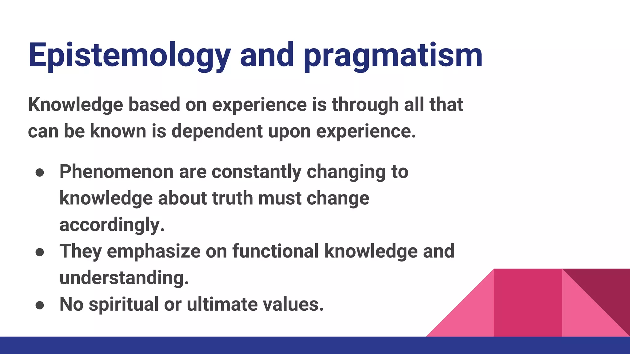 Western school of philosophy (Pragmatism) | PPTX