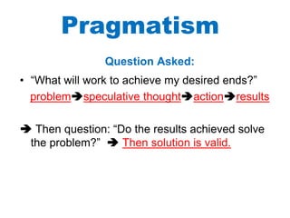 Pragmatism and Education | PPTX