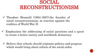 Pragmatism and reconstructionism | PPTX