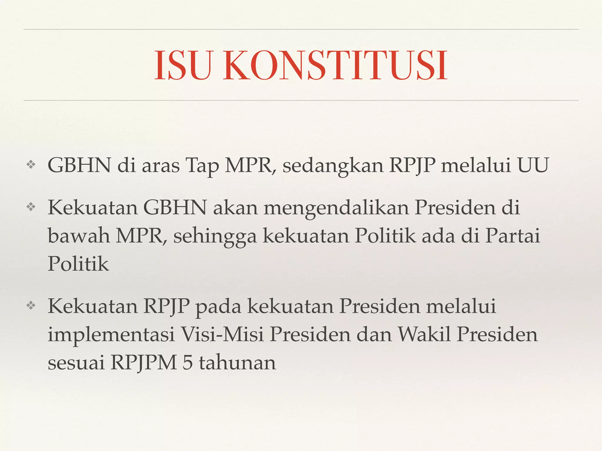 GBHN: Pragmatisme Evolutif atau Idealisme Pancasila? | PDF