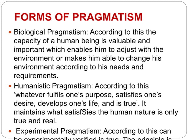 Pragmatism in education | PPTX