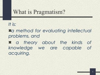 Pragmatism in Education | PPT