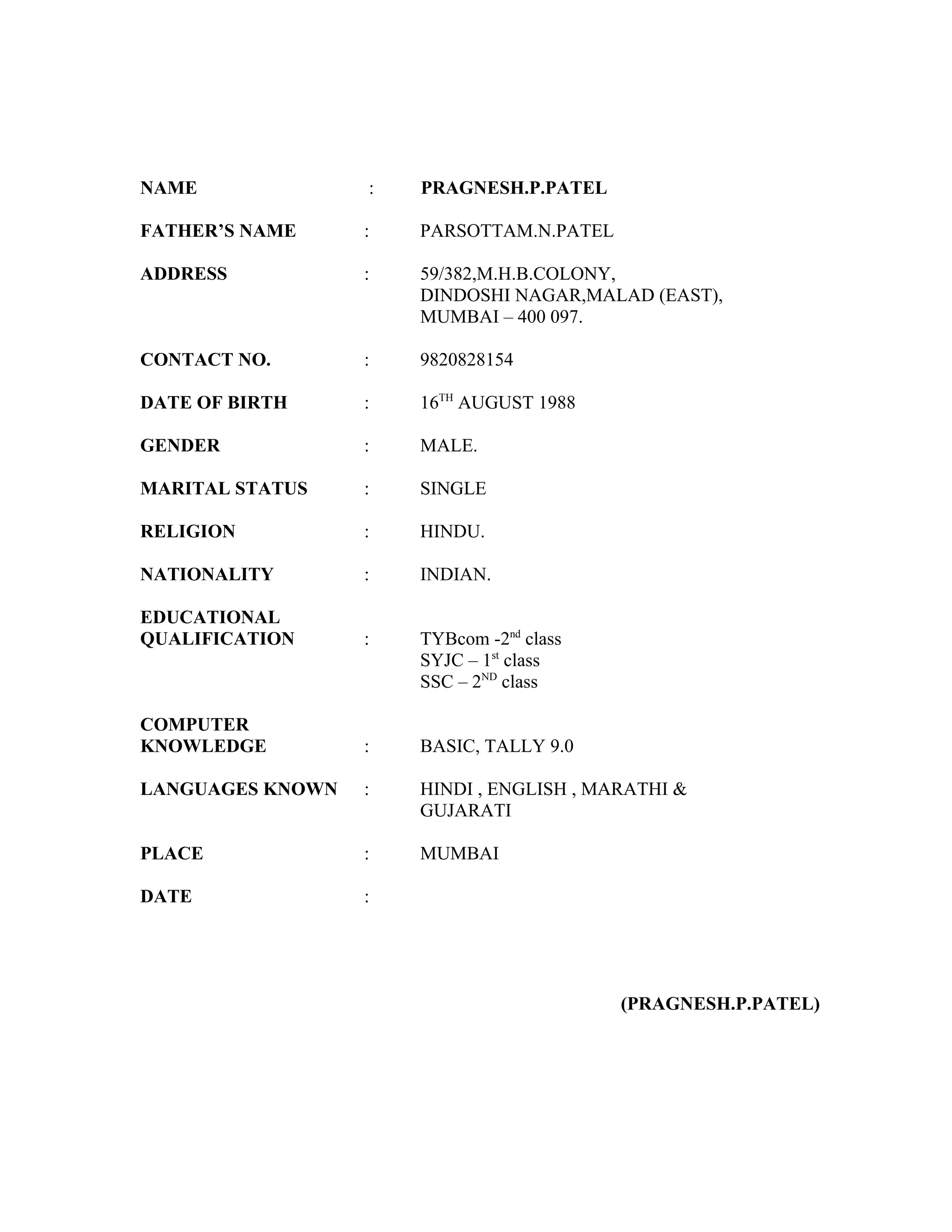 Pragnesh | DOC
