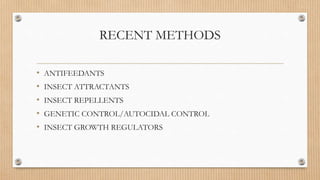 Recent methods of pest control | PPTX