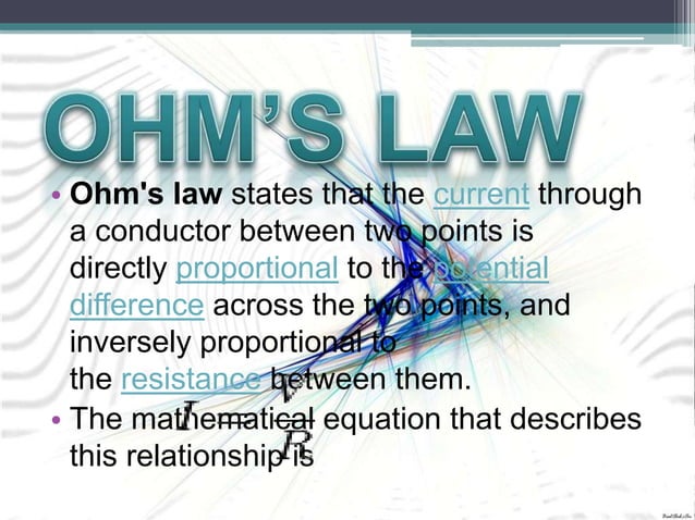 omh's law | PPT