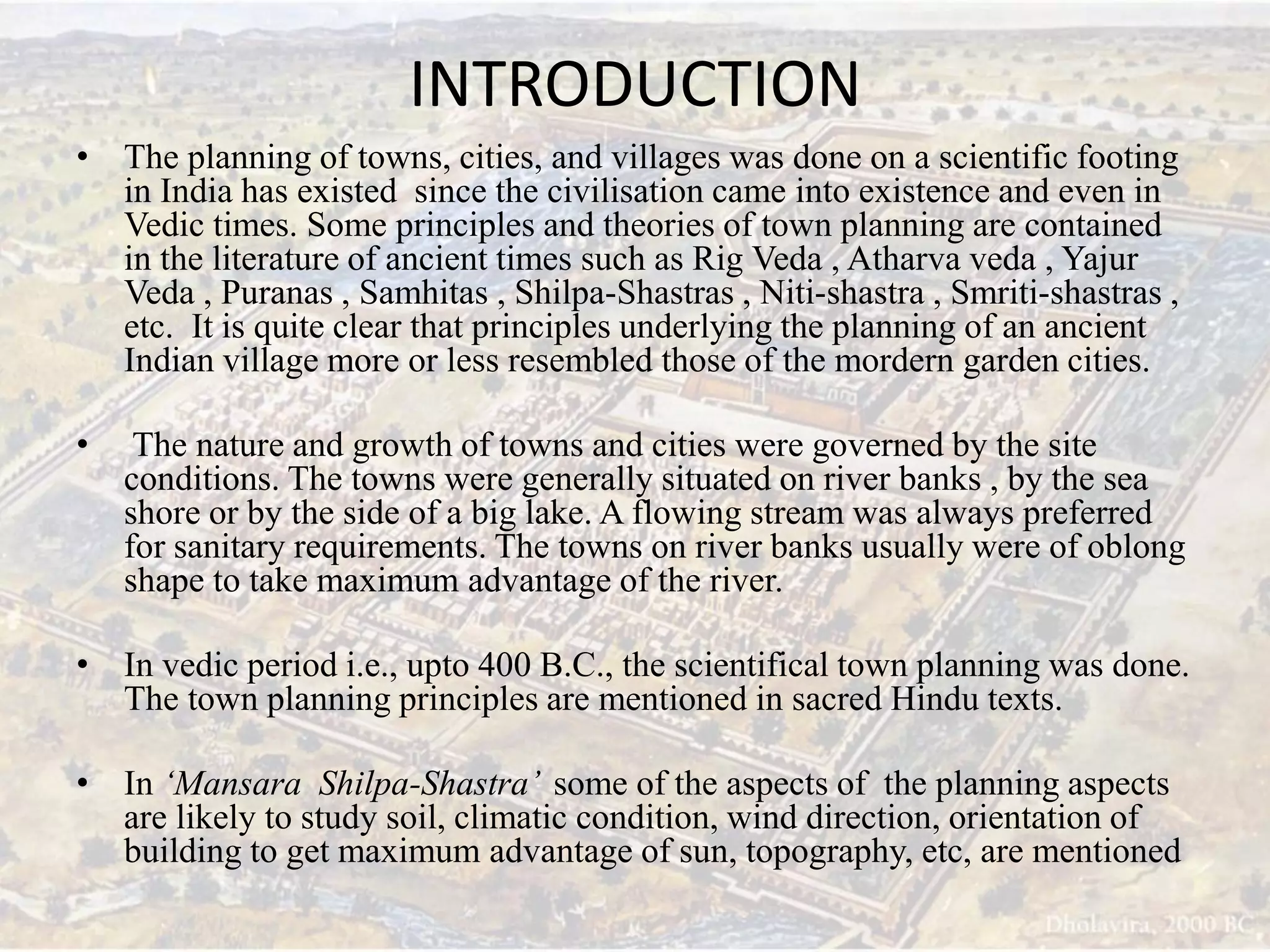 ancient town planning principles and techniques | PDF