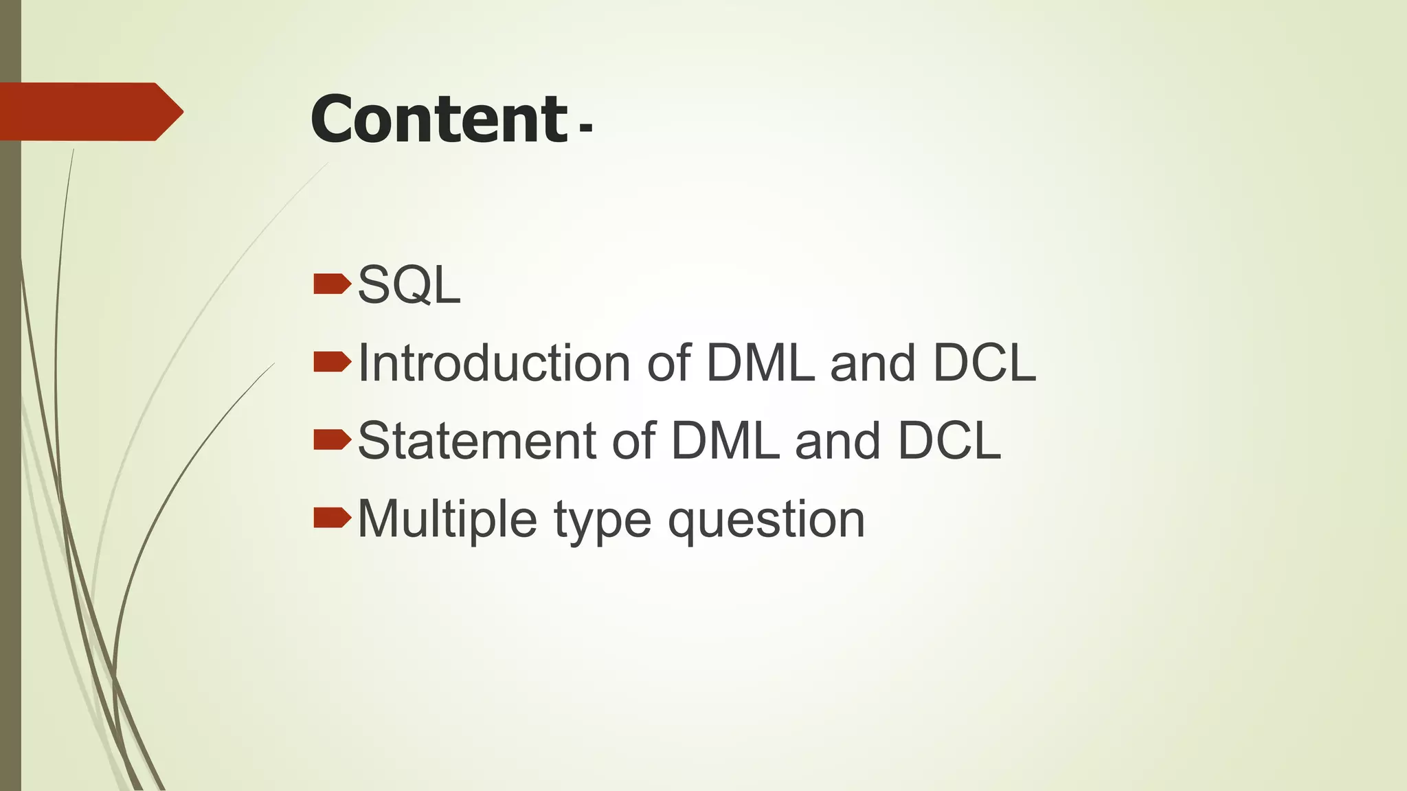SQL commands | PPTX