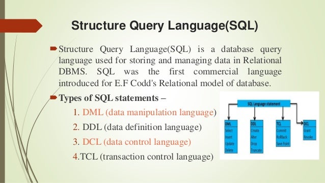 SQL commands