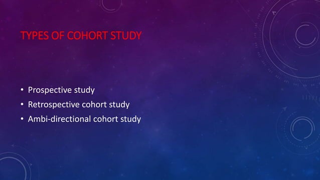 cohort study | PPTX