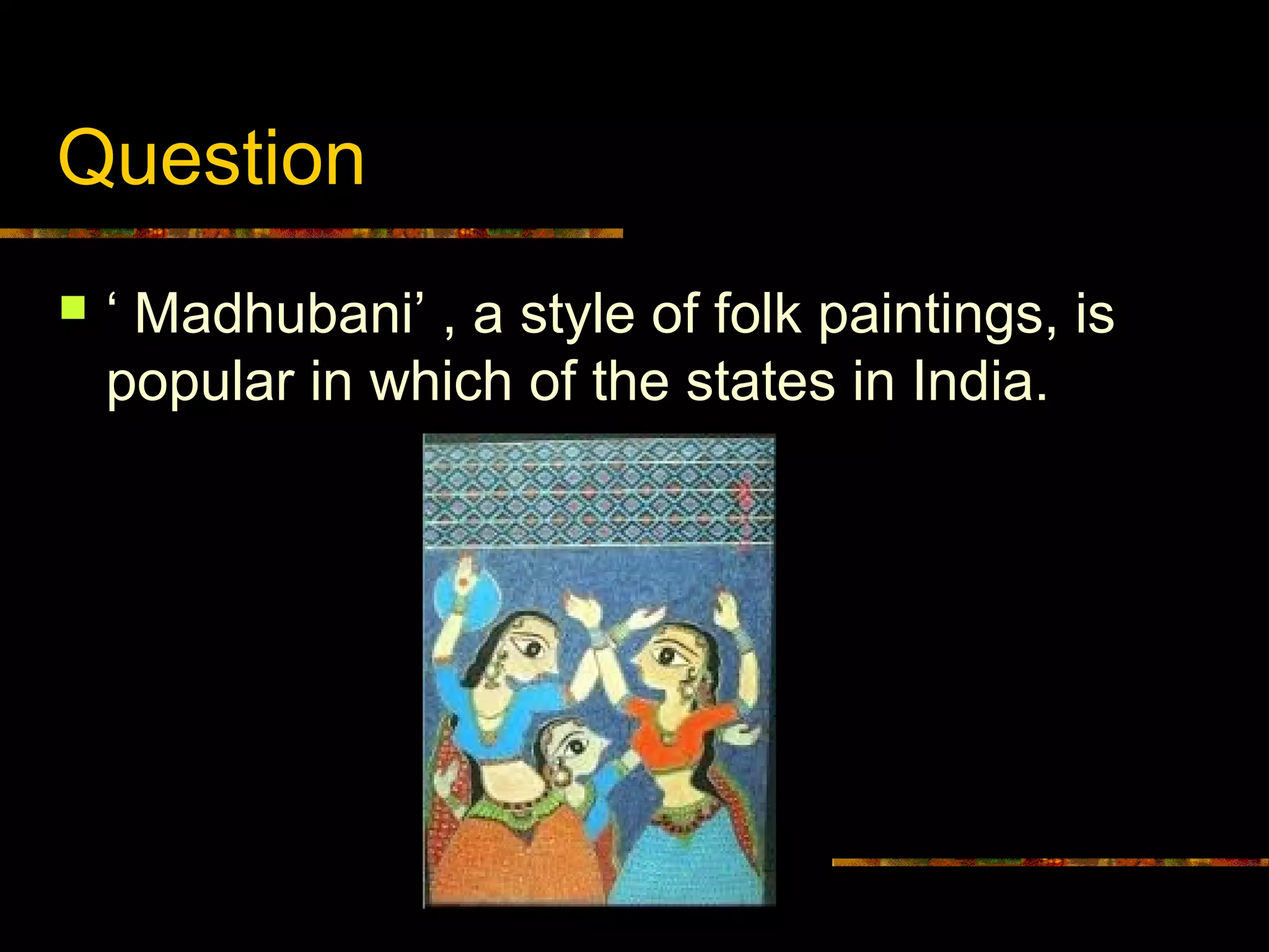 INDIAN CULTURE QUIZ | PPT