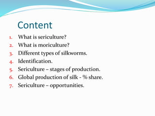 sericulture in india | PPT