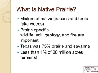Prairie Restoration | PPTX