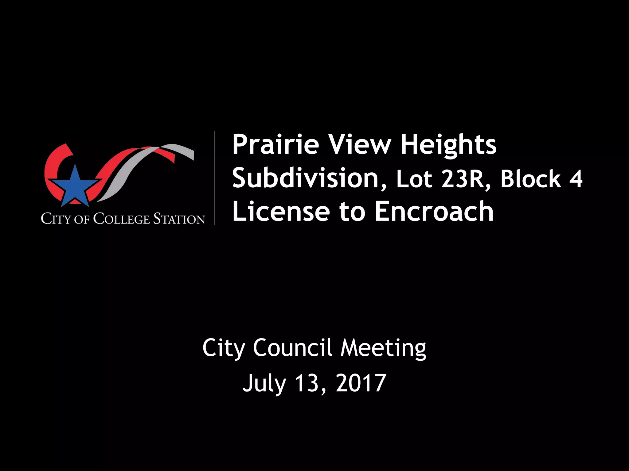 Prairie View Heights Encroachment | PPT