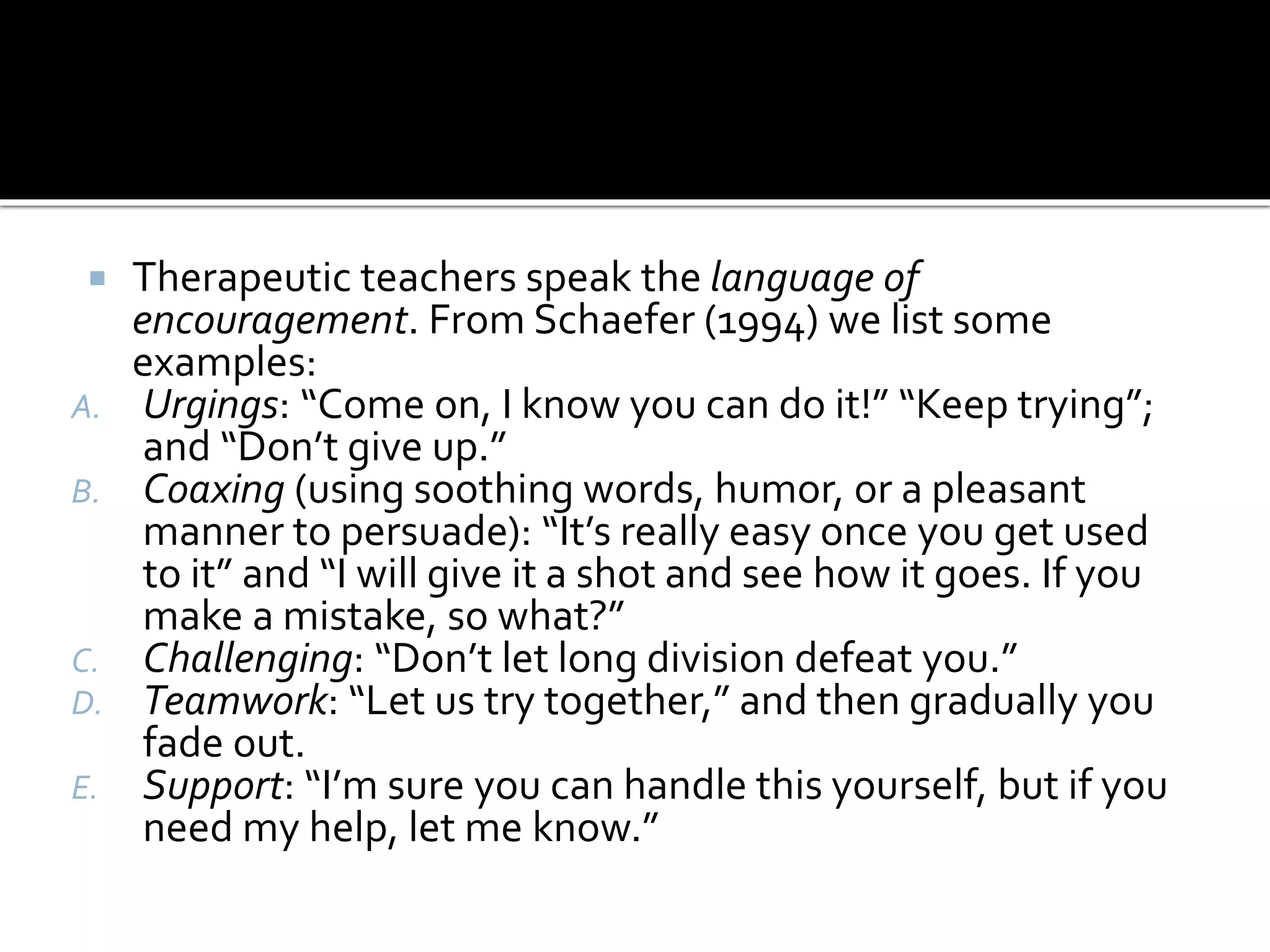 Improving Student Behavior Giving Praise and Encouragement | PPT