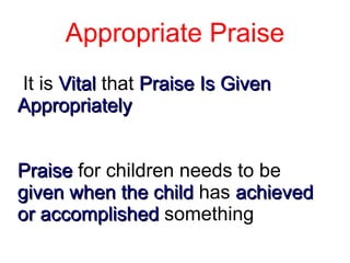 Praise for children slide show | ODP