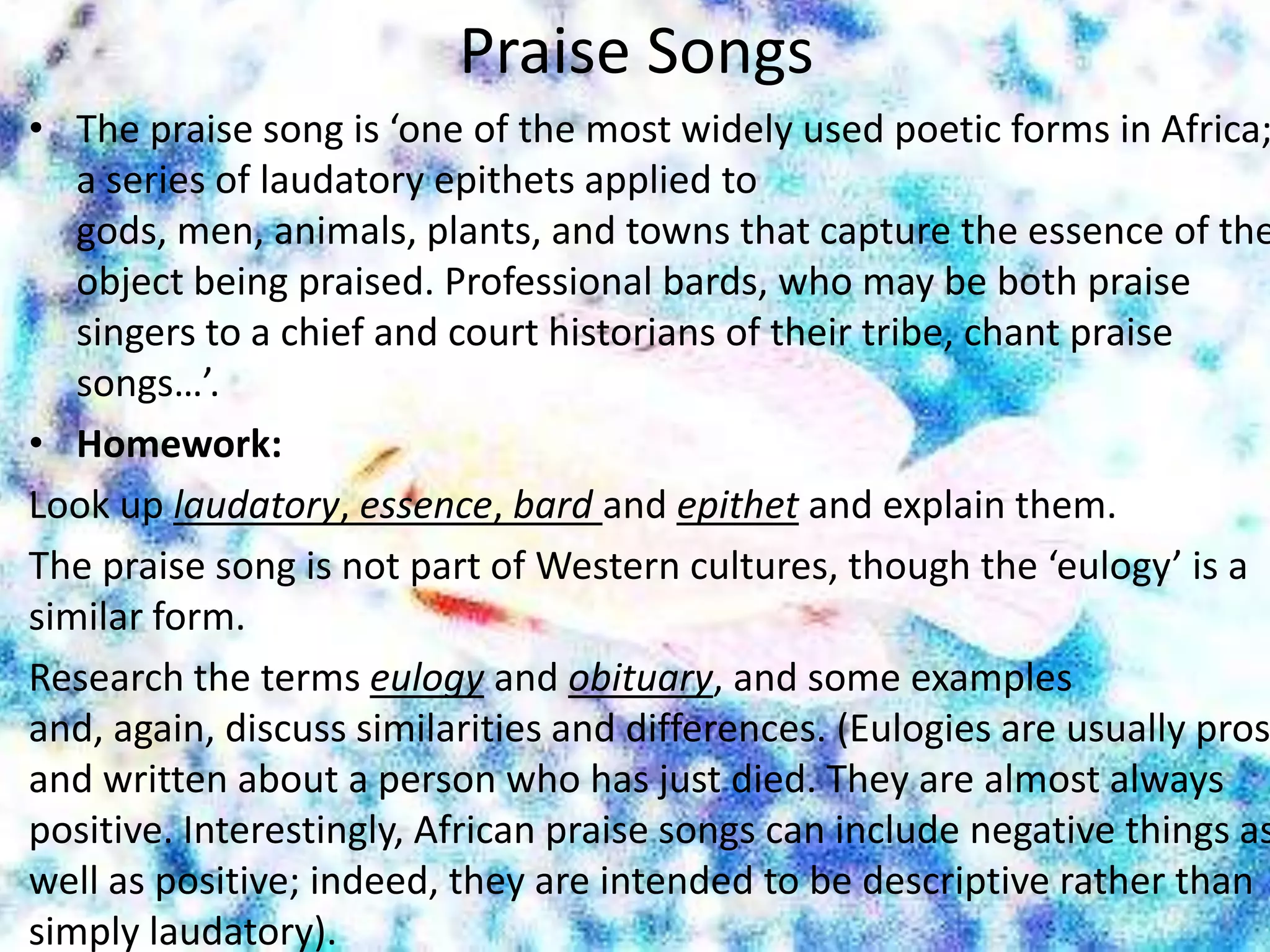 Praise song for_my_mother | PPTX