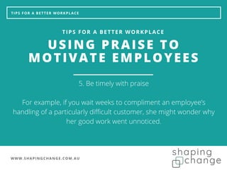 Using Praise to Motivate Employees | PDF | Resume Writing and Advice ...