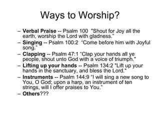 Praise & worship | PPT