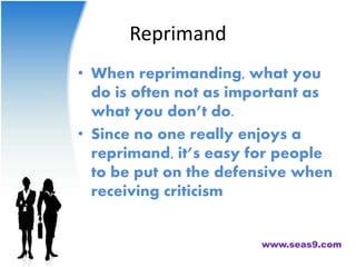 Reprimand Definition