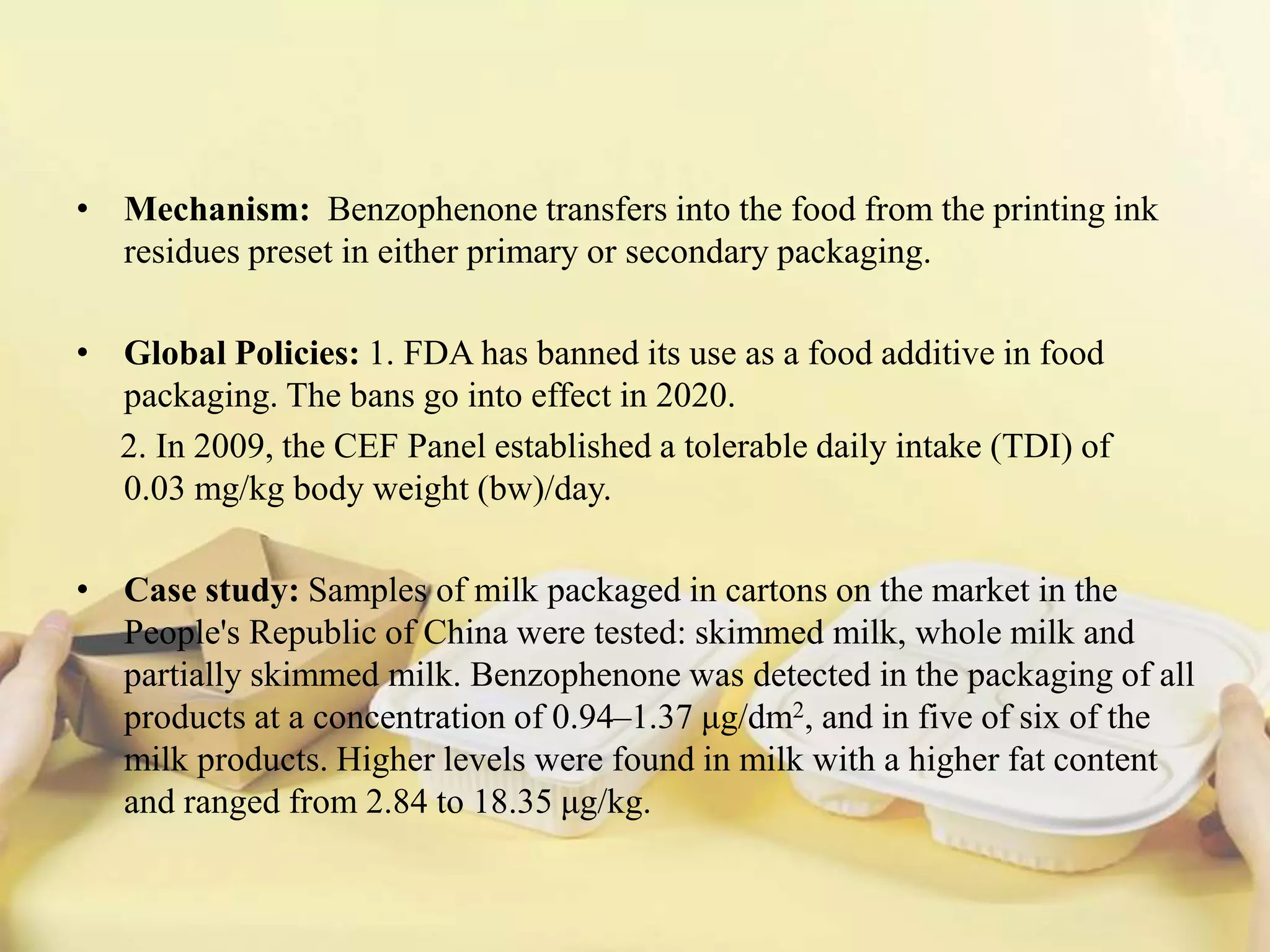 Toxic Chemicals in Food Packaging | PPTX