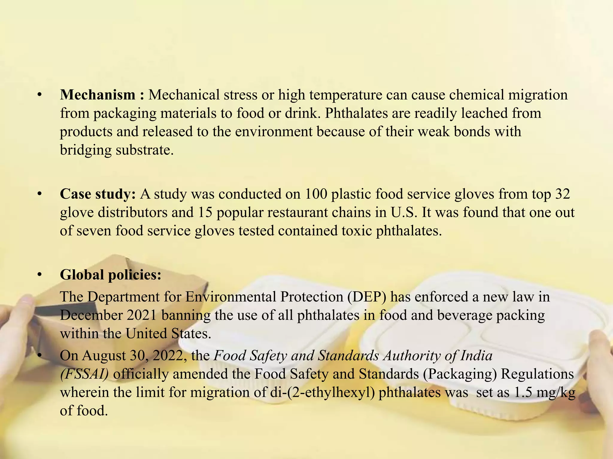 Toxic Chemicals in Food Packaging | PPTX
