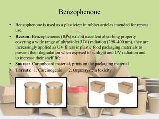 Toxic Chemicals in Food Packaging | PPTX