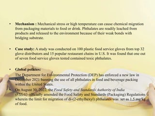 Toxic Chemicals in Food Packaging | PPTX