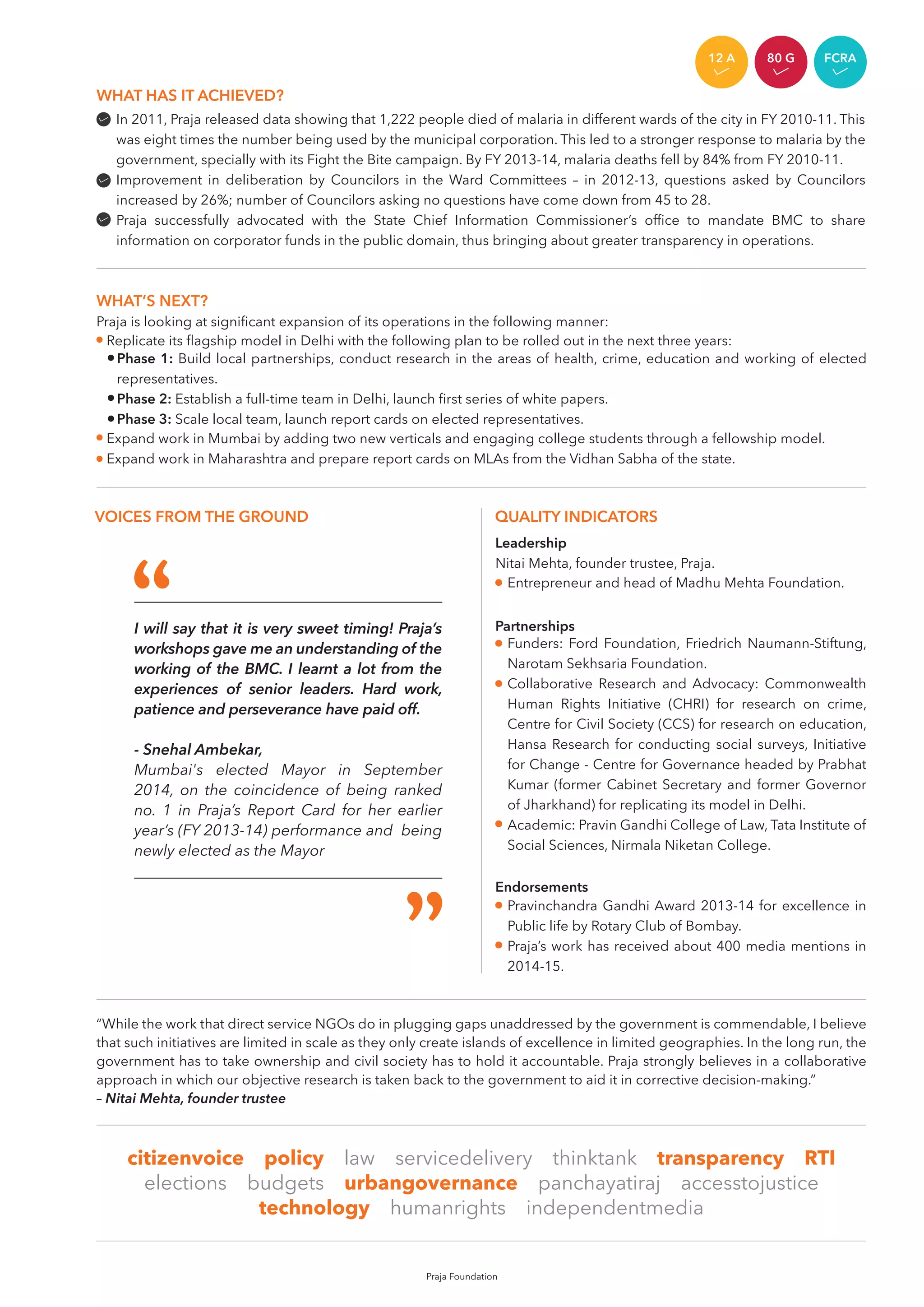 Praja Foundation | PDF