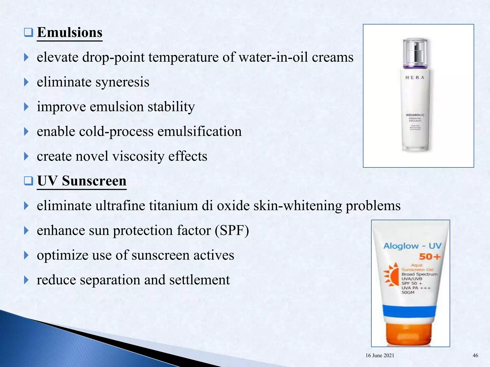 Formulation Building blocks: Building blocks for different product ...