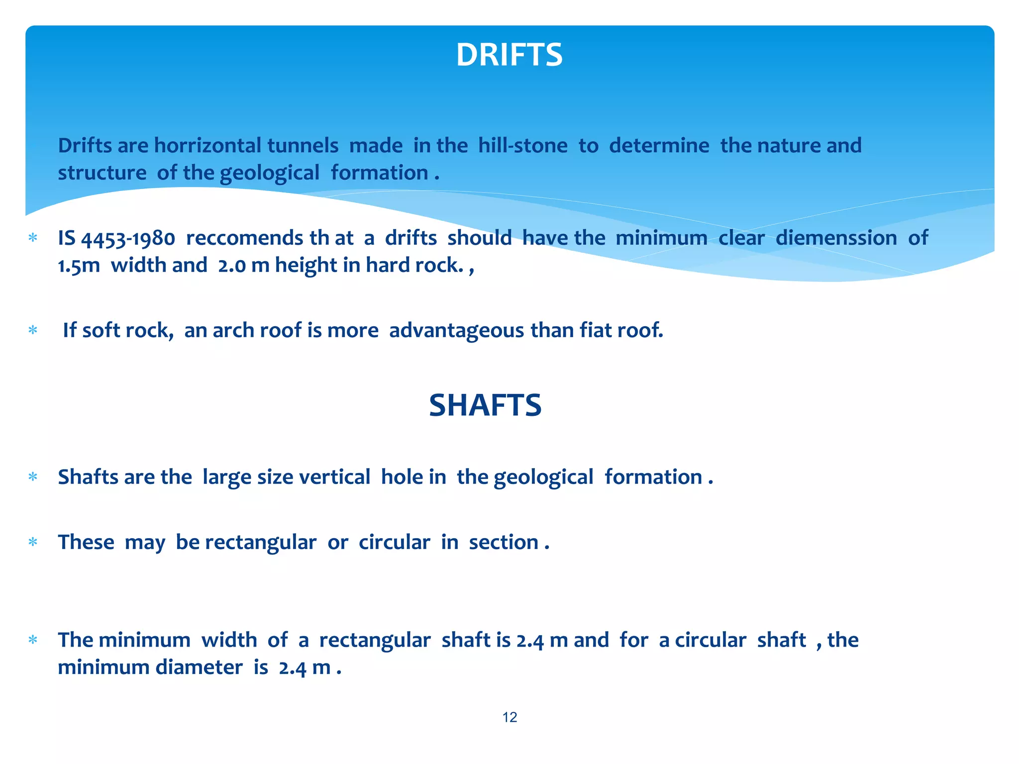 methods of sub-surface exploration, methods of boring, number, location ...