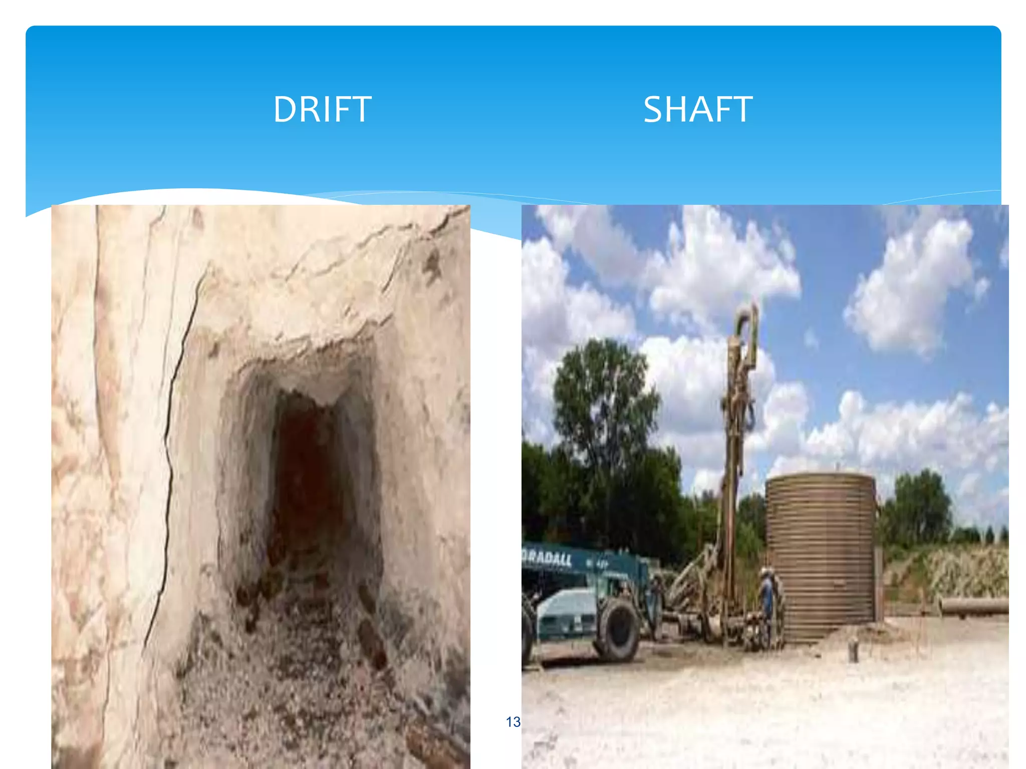 methods of sub-surface exploration, methods of boring, number, location ...