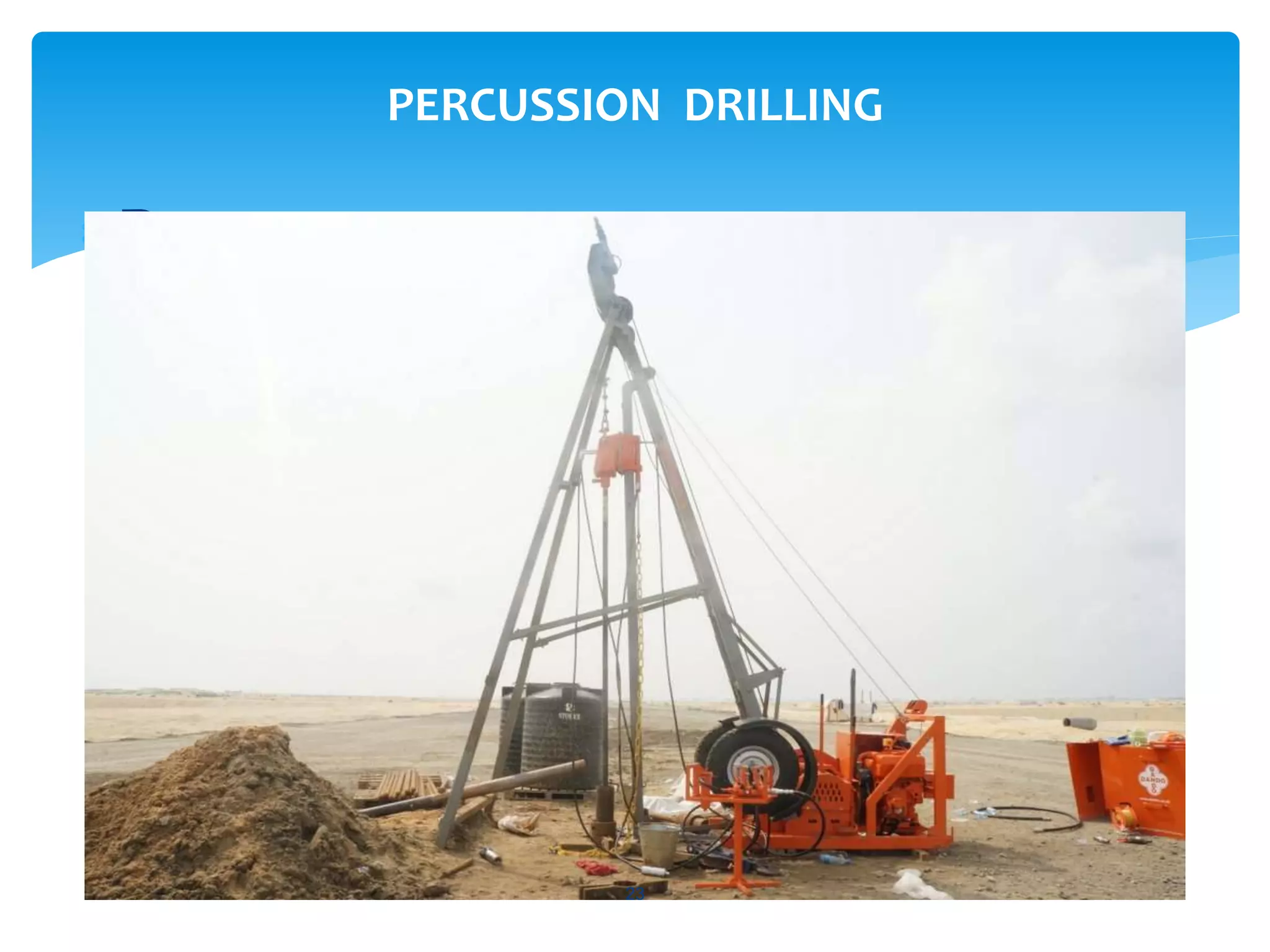 methods of sub-surface exploration, methods of boring, number, location ...