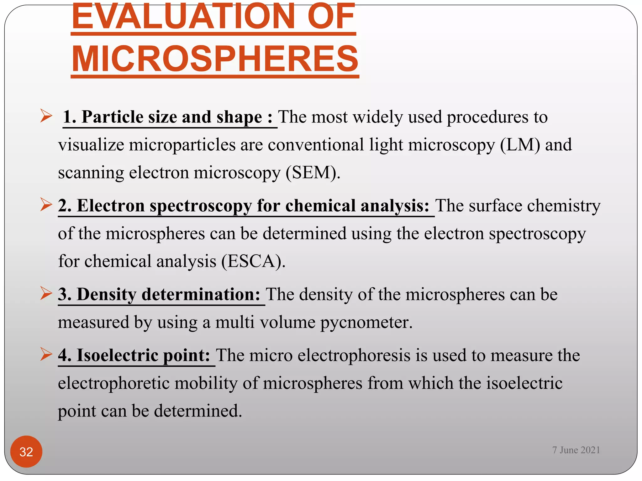 Micro Capsules / Micro Spheres | PPTX
